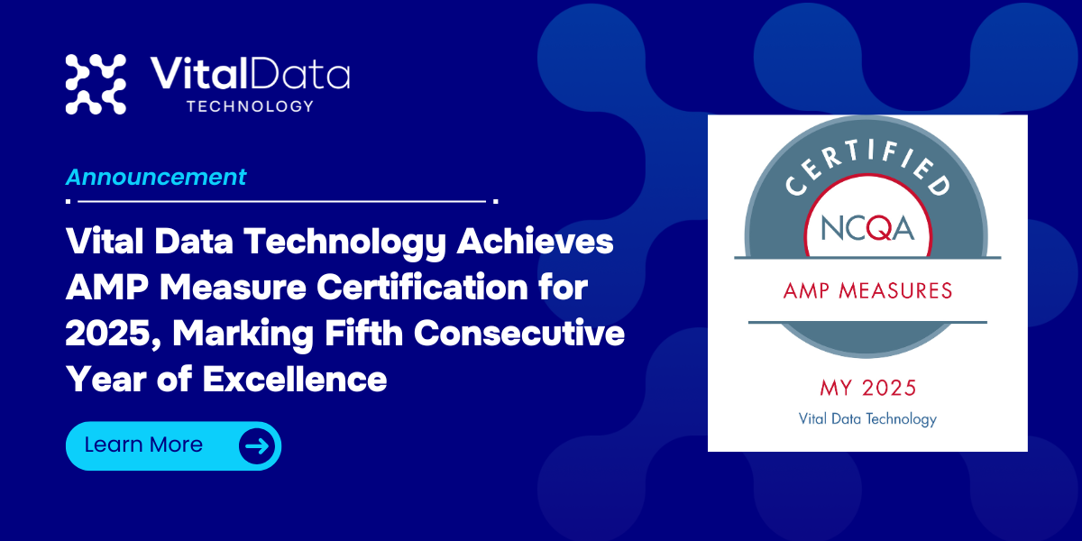 Vital Data Technology Achieves AMP Measure Certification for 2025 ...
